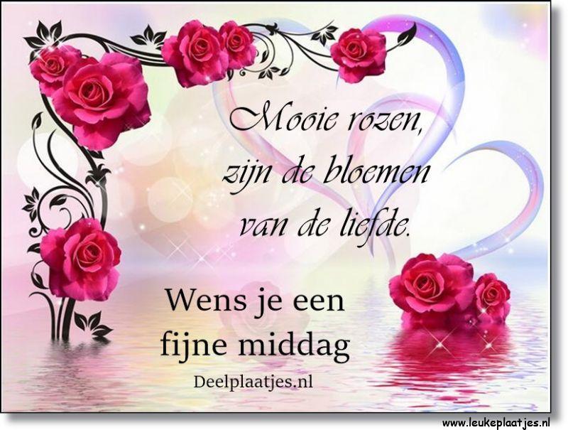 ᐅ fijne middag bloemen - Goedemiddag - Leukeplaatjes.nl