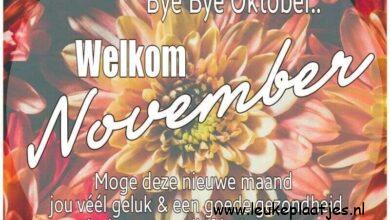 ᐅ welkom november gif - Welkom November - Leukeplaatjes.nl